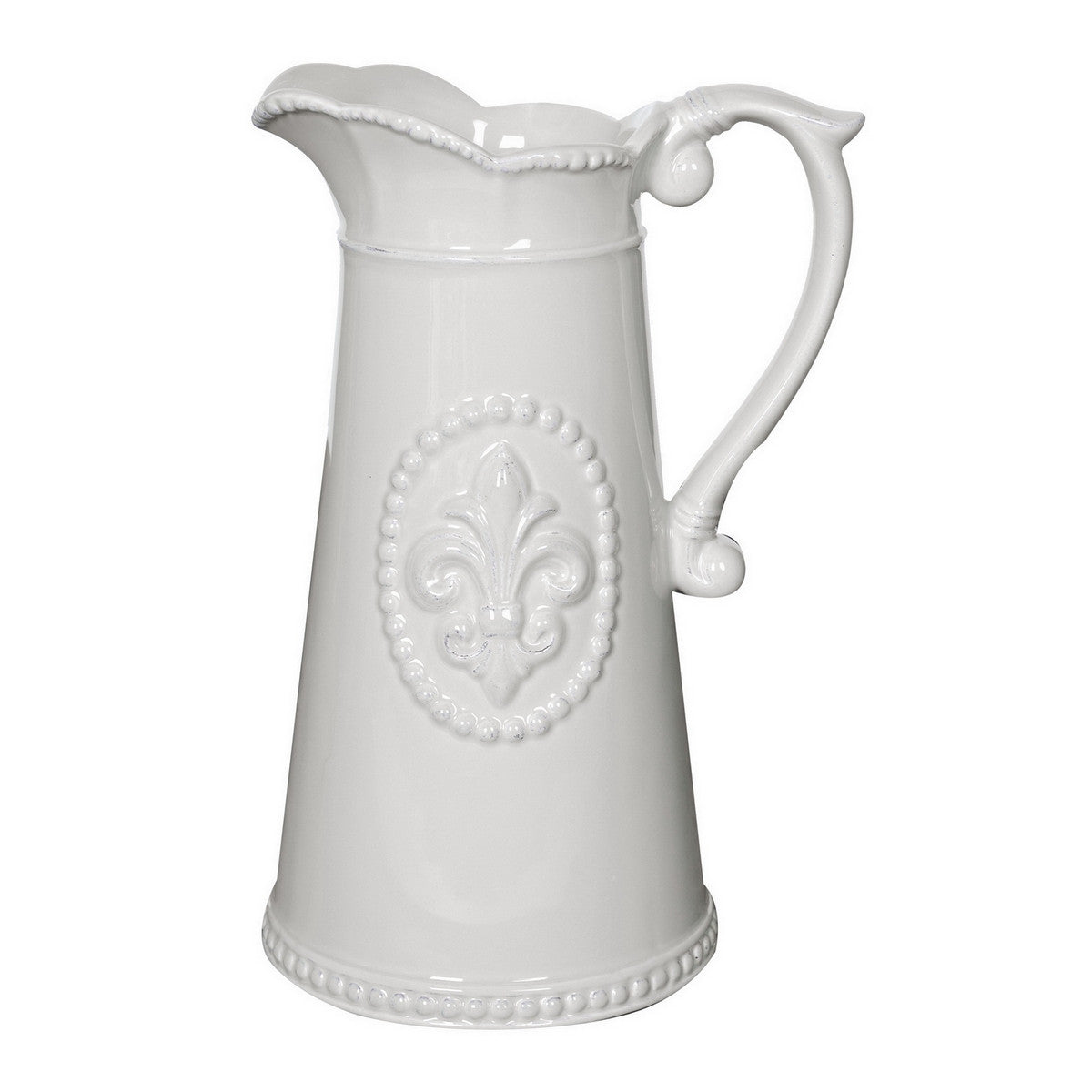LOUIS CROWN CERAMIC PITCHER – Copperblue Home & Décor