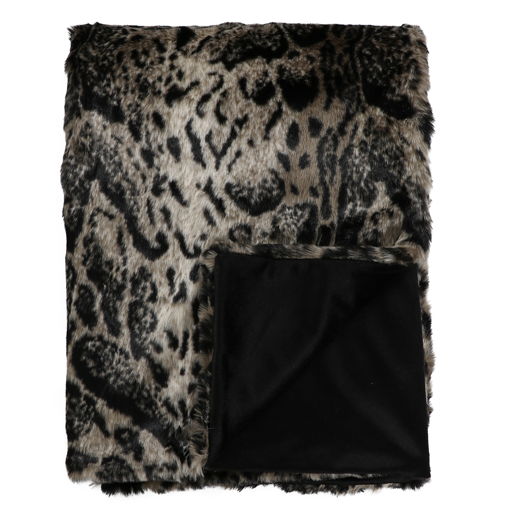 AFRICAN LEOPARD FAUX FUR THROW – Copperblue Home & Décor